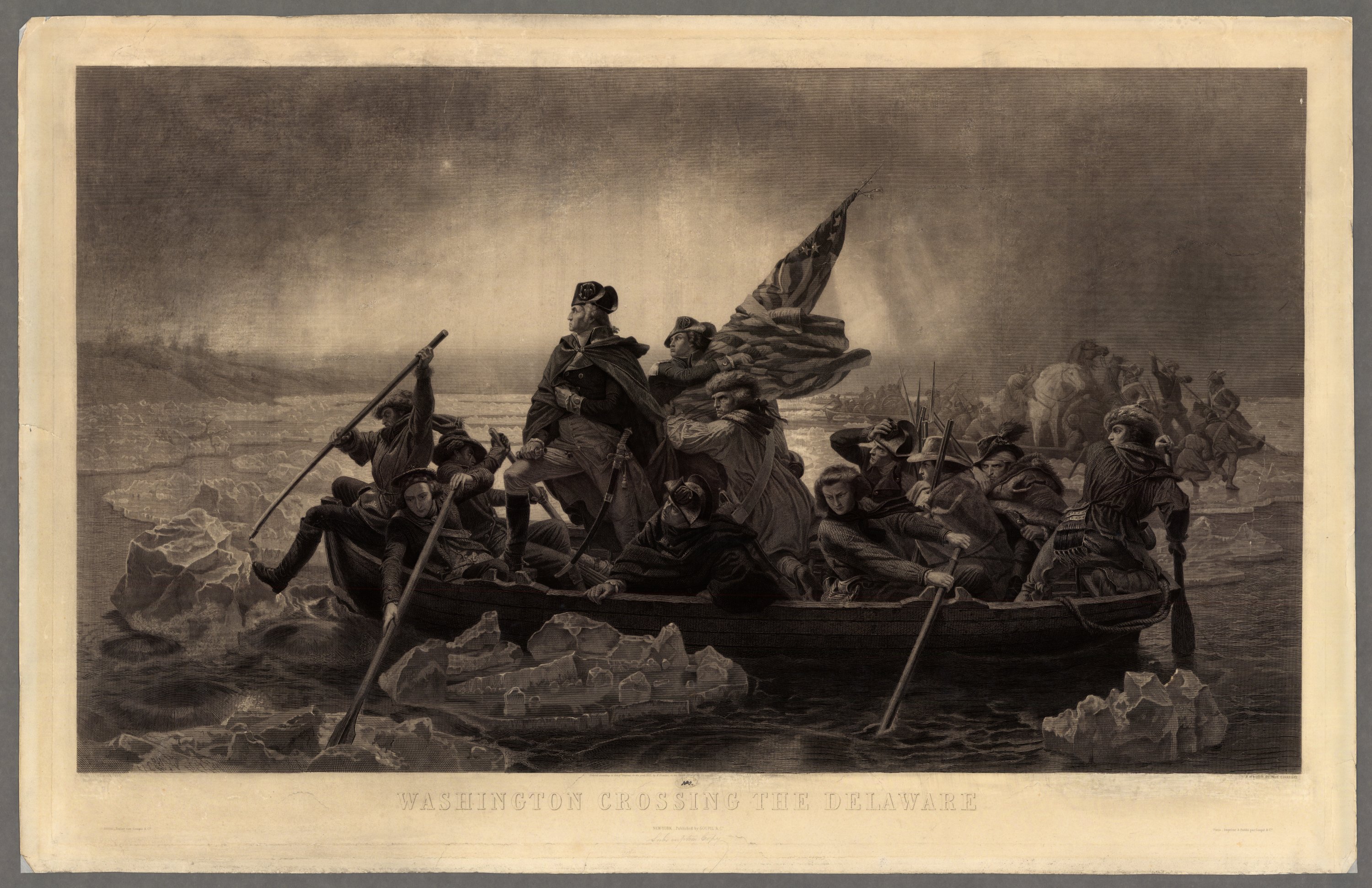 Washington Crossing the Delaware (Emanuel Leutze with the assistance of ...