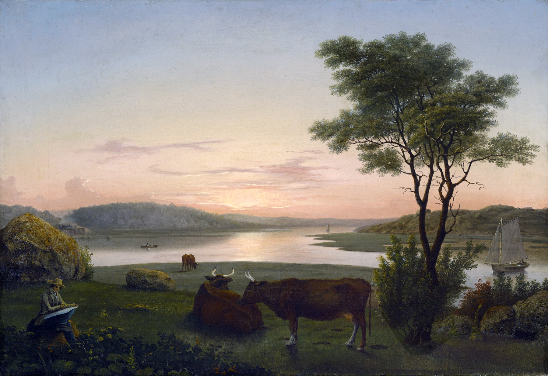 New England Inlet with Self-Portrait, 1848 (inv. 77) | Catalogue entry ...