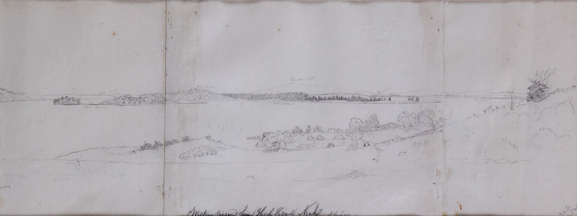 Western View from High Head Neck, 1850 (inv. 173) | Catalogue entry ...