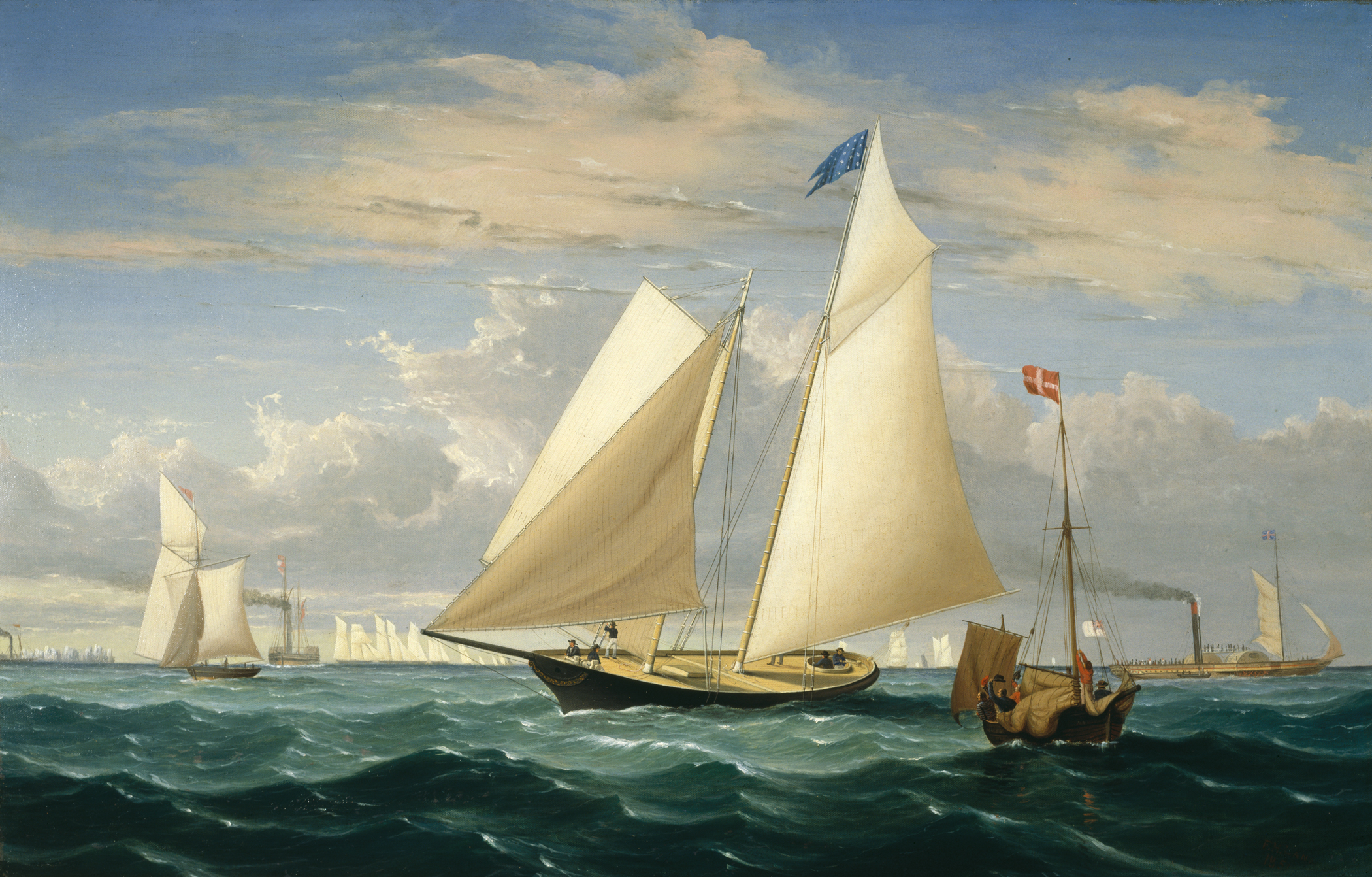 The Yacht "America" Winning the International Race, 1851 (inv. 255 ...