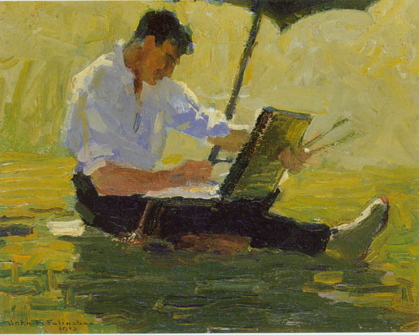 Harry Leith-Ross Painting Outdoors, 1913 (JFF.833) | Catalogue entry ...