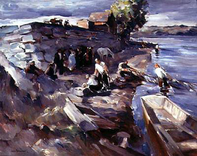 Shad Fishermen, 1929 (JFF.869) | Catalogue entry | John F. Folinsbee ...